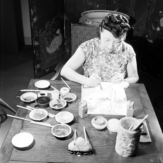 Artist Ching Chih Yee Painting 1943 Editorial Stock Photo - Stock Image ...