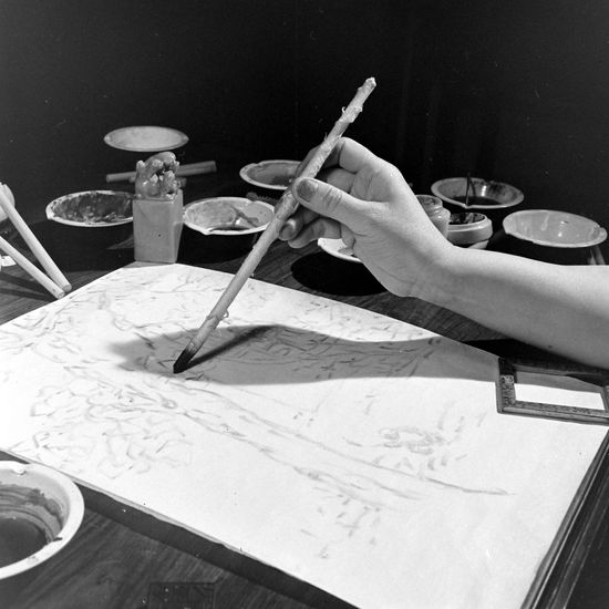 Artist Ching Chih Yee Working Her Editorial Stock Photo - Stock Image ...
