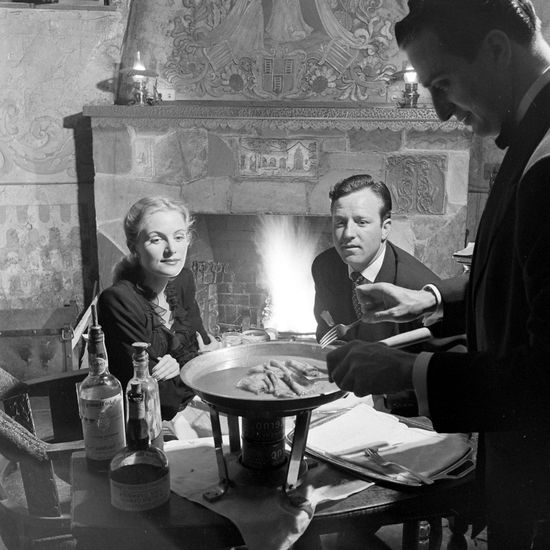 Steve Brodie Virginia Huston Watching Food Editorial Stock Photo ...