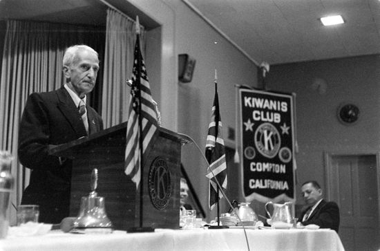 Coach Percy Cerutty Giving Speech 1958 Editorial Stock Photo - Stock ...
