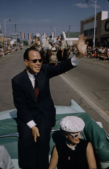Senator Thomas Kuchel Waving People His Editorial Stock Photo - Stock ...