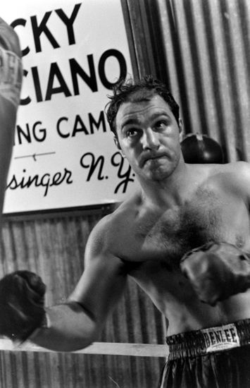 Boxer Rocky Marciano Training Grossingers Training Editorial Stock ...