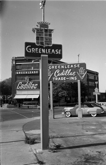 Exterior View Greenlease Cadillac Building During Editorial Stock Photo ...