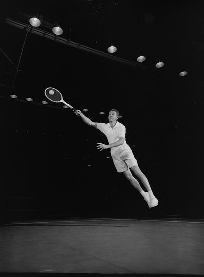Jack Kramer Hitting Midair Ball Pro Editorial Stock Photo - Stock Image ...
