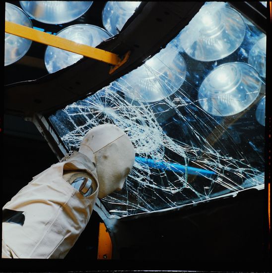 Test Dummy Hitting Windshield Car Crash Editorial Stock Photo - Stock ...