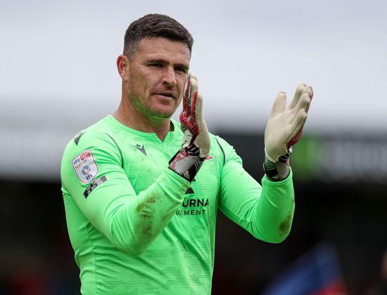 Morecambe Goalkeeper Kyle Letheren Celebrates Full Editorial Stock ...