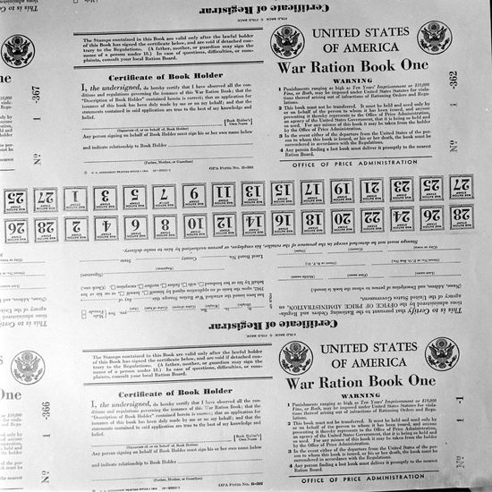 Proof War Ration Book One Which Editorial Stock Photo - Stock Image ...