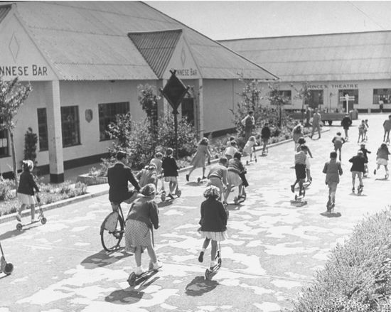 Children Riding Kick Scooters Billy Butlins Editorial Stock Photo ...