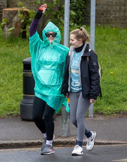 Walkers Doing 15 Mile Marsden March Editorial Stock Photo - Stock Image ...