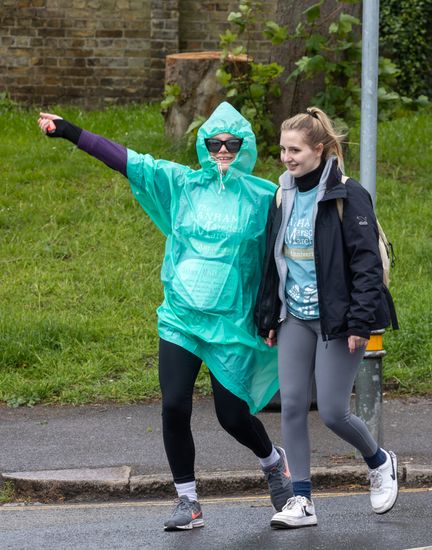 Walkers Doing 15 Mile Marsden March Editorial Stock Photo - Stock Image ...