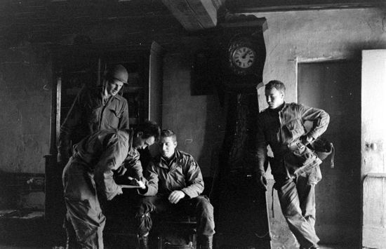 Soldiers Talking After Allied Invasion During Editorial Stock Photo ...