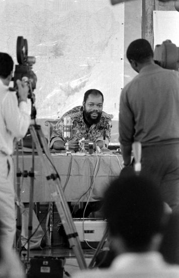 Lieutenant Colonel Chukwuemeka Odumegwu Ojukwu Sitting Editorial Stock ...