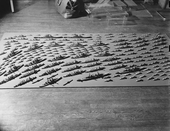 Scale Model Battleships Balsa Wood Imaginary Editorial Stock Photo ...