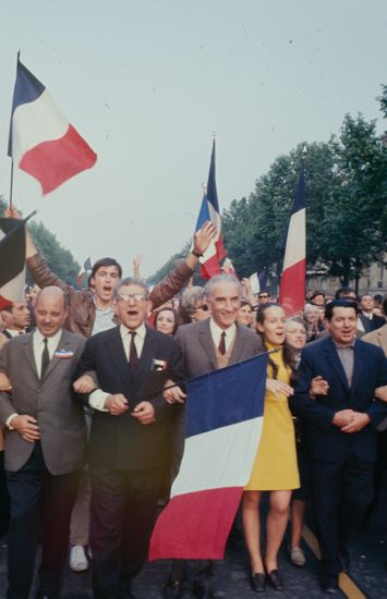 People Raising Flags During Prode Gaulle Editorial Stock Photo - Stock ...