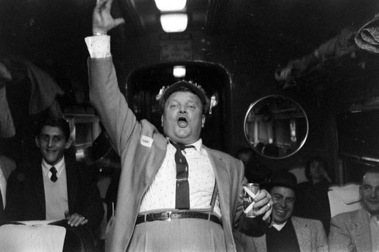 Man Cheering Inside Train New York Editorial Stock Photo - Stock Image ...