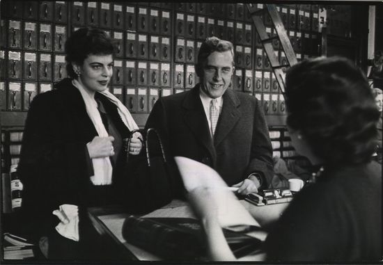 Governor Robert Meyner Standing Next Helen Editorial Stock Photo ...