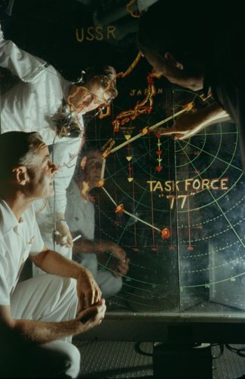 Officers Us Seventh Fleet Look Map Editorial Stock Photo - Stock Image ...