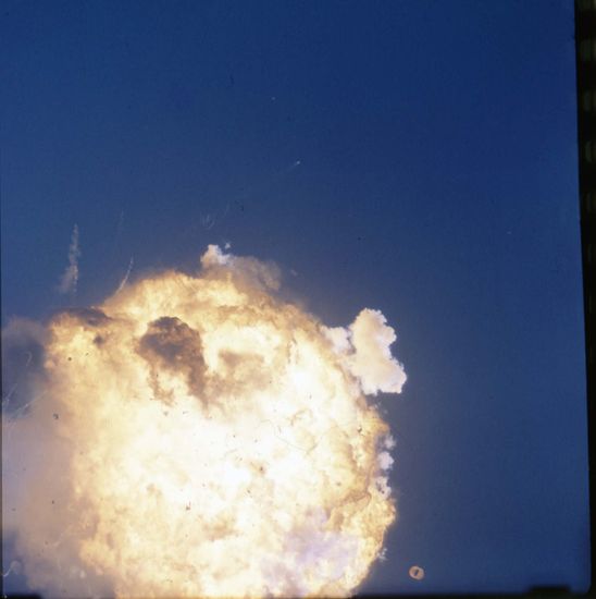 Blast During Atlas Missile Explosion United Editorial Stock Photo ...