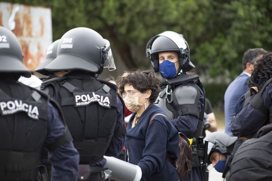 People Being Detained By Police During Editorial Stock Photo - Stock ...