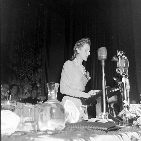 Ann Clare Boothe Luce Giving Speech Editorial Stock Photo - Stock Image ...