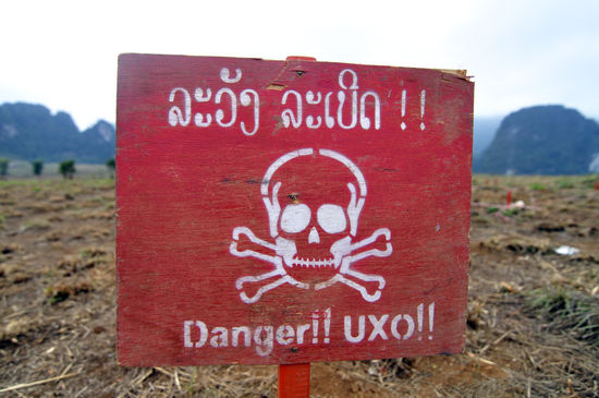 Danger Uxo Sign Editorial Stock Photo - Stock Image | Shutterstock