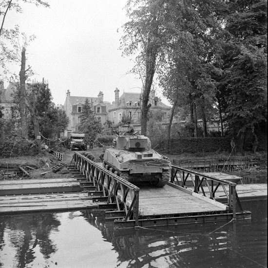 Army Personnel Riding Tank Near French Editorial Stock Photo - Stock ...