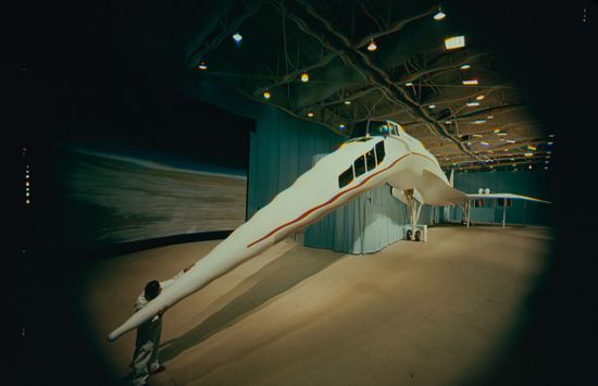 Man Checking Lockheed 2000 Supersonic Transport Editorial Stock Photo ...