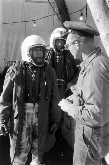 Men Talking Officer During Operation Stratolab Editorial Stock Photo ...