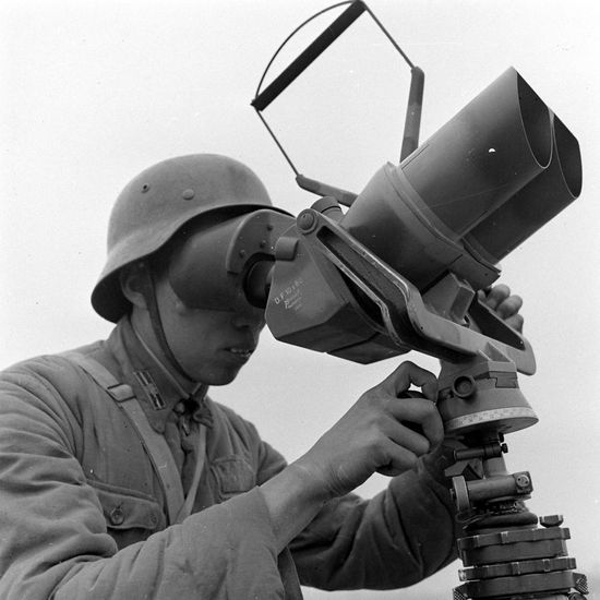 Man Using Apparatus During World War Editorial Stock Photo - Stock ...