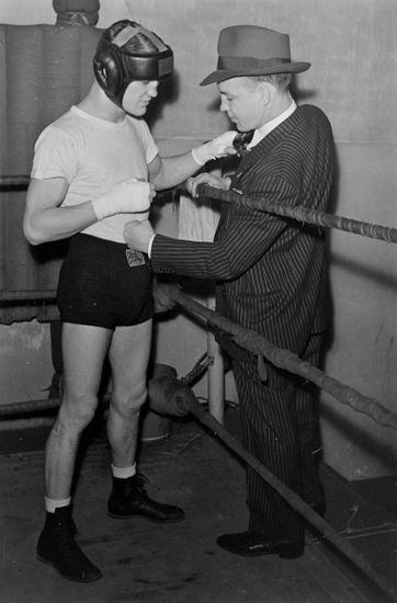 American Boxer Fritzie Zivic Man On Editorial Stock Photo - Stock Image ...