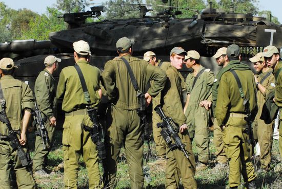 Israeli Tank Crew Soldier Prepares Land Editorial Stock Photo - Stock ...