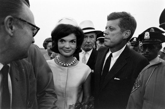Senator John Fitzgerald Kennedy Standing Beside Editorial Stock Photo ...