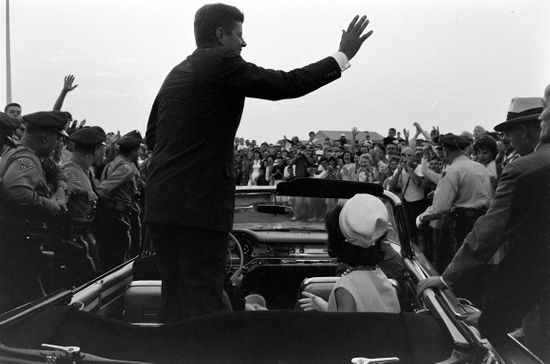 Senator John Fitzgerald Kennedy Waving People Editorial Stock Photo ...