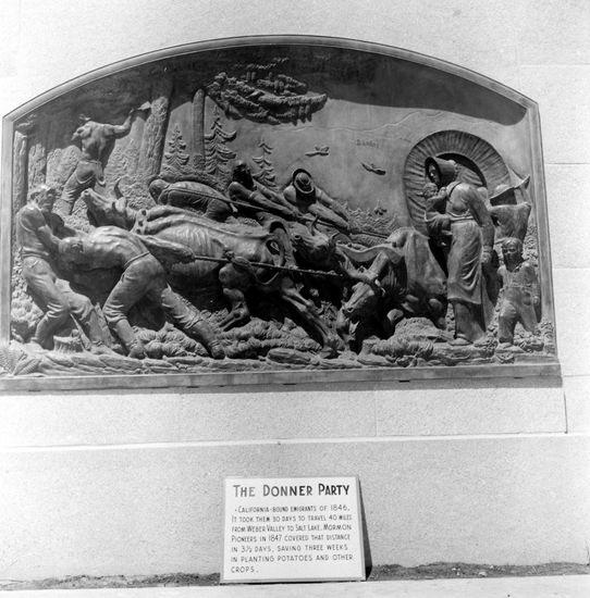 Statue Donner Party Mormons During Mormon Editorial Stock Photo - Stock ...