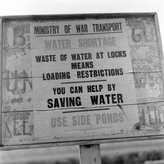 Water Shortage Signs Canal During World Editorial Stock Photo - Stock ...