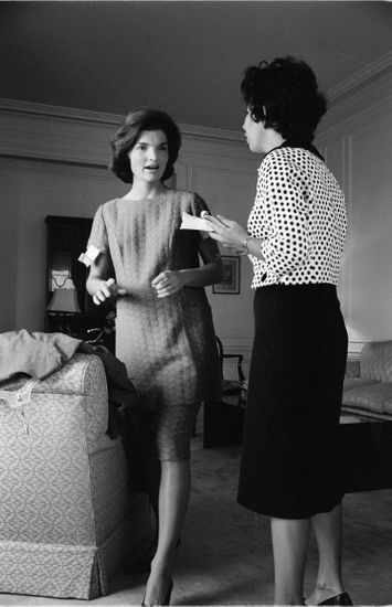 Jacqueline Kennedy Onassis Talking Reporter United Editorial Stock ...