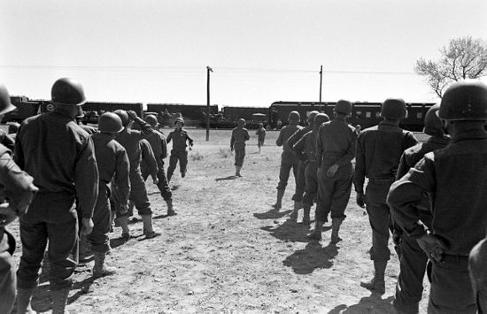 Soldiers Gathering Near Train During World Editorial Stock Photo ...