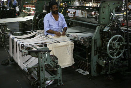 Loom Operator Prepares Loom Weaving By Editorial Stock Photo - Stock ...