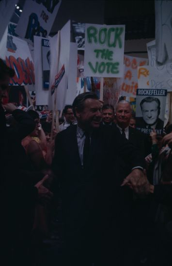 Nelson Aldrich Rockefeller Shaking Hands People Editorial Stock Photo ...