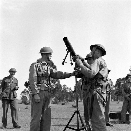 Soldiers Preparing Weapons During World War Editorial Stock Photo ...