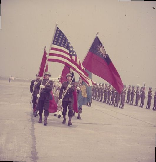 Soldiers Carrying Flags During First South Editorial Stock Photo ...