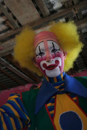 Person Makes His Face Create Clown Editorial Stock Photo - Stock Image ...