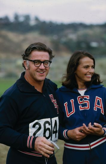 Hal Connolly Standing Near His Wife Editorial Stock Photo - Stock Image ...