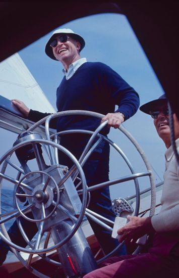 Emil Mosbacher Junior Steering Boats Wheel Editorial Stock Photo ...