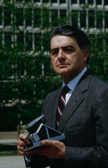 Edwin Land Holding His Invention Polaroid Editorial Stock Photo - Stock ...
