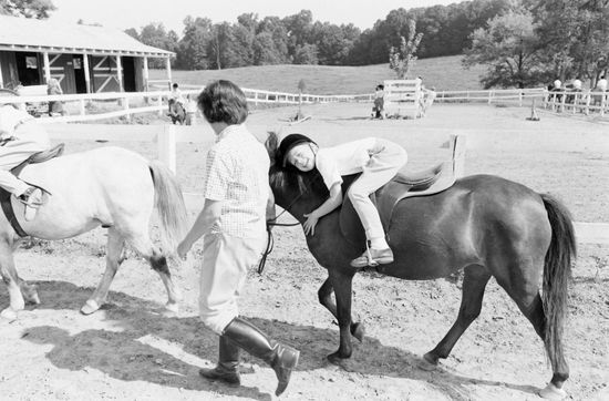 Children Riding Horses Full Cry Farm Editorial Stock Photo - Stock ...