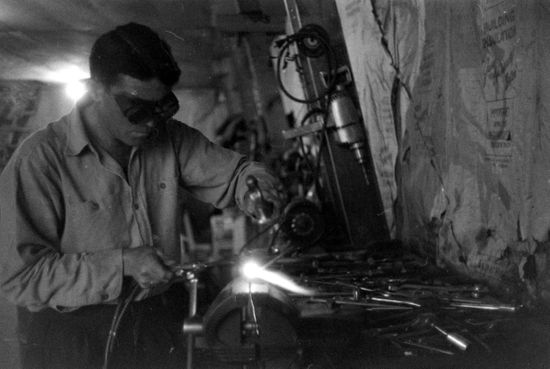 Man Torching Metal During Rescue Operation Editorial Stock Photo ...