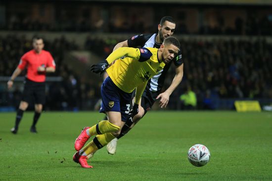Marcus Browne Oxford United Nabil Bentaleb Editorial Stock Photo ...