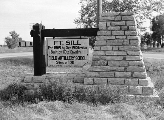 Signage Field Artillery School Fort Sill Editorial Stock Photo - Stock ...