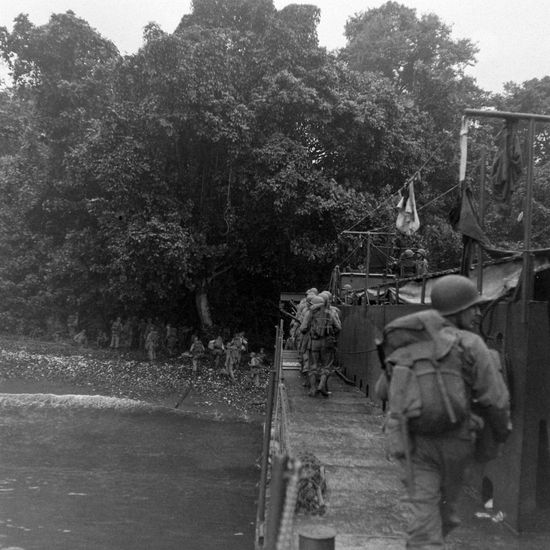 Soldiers Gathering On Shore Part General Editorial Stock Photo - Stock ...